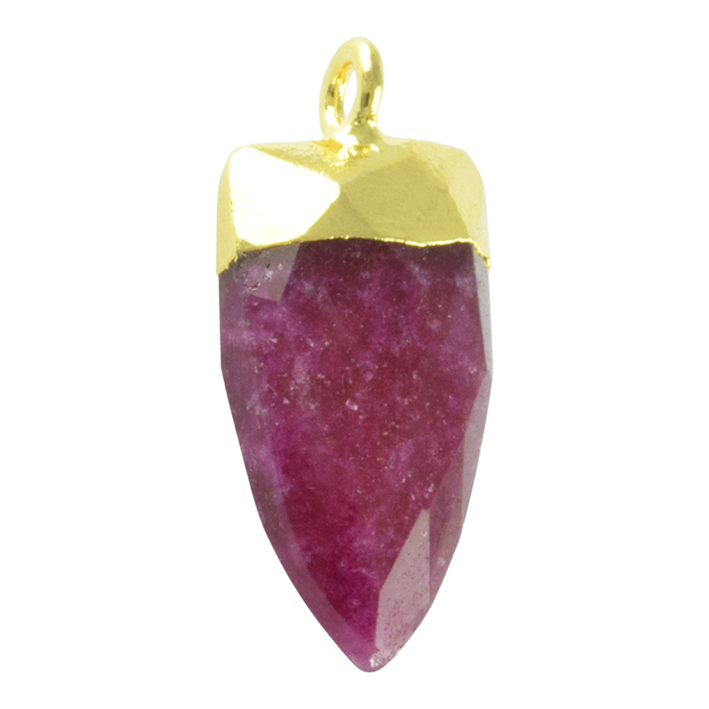 Ruby dagger shape gemstone connector from Irocsales